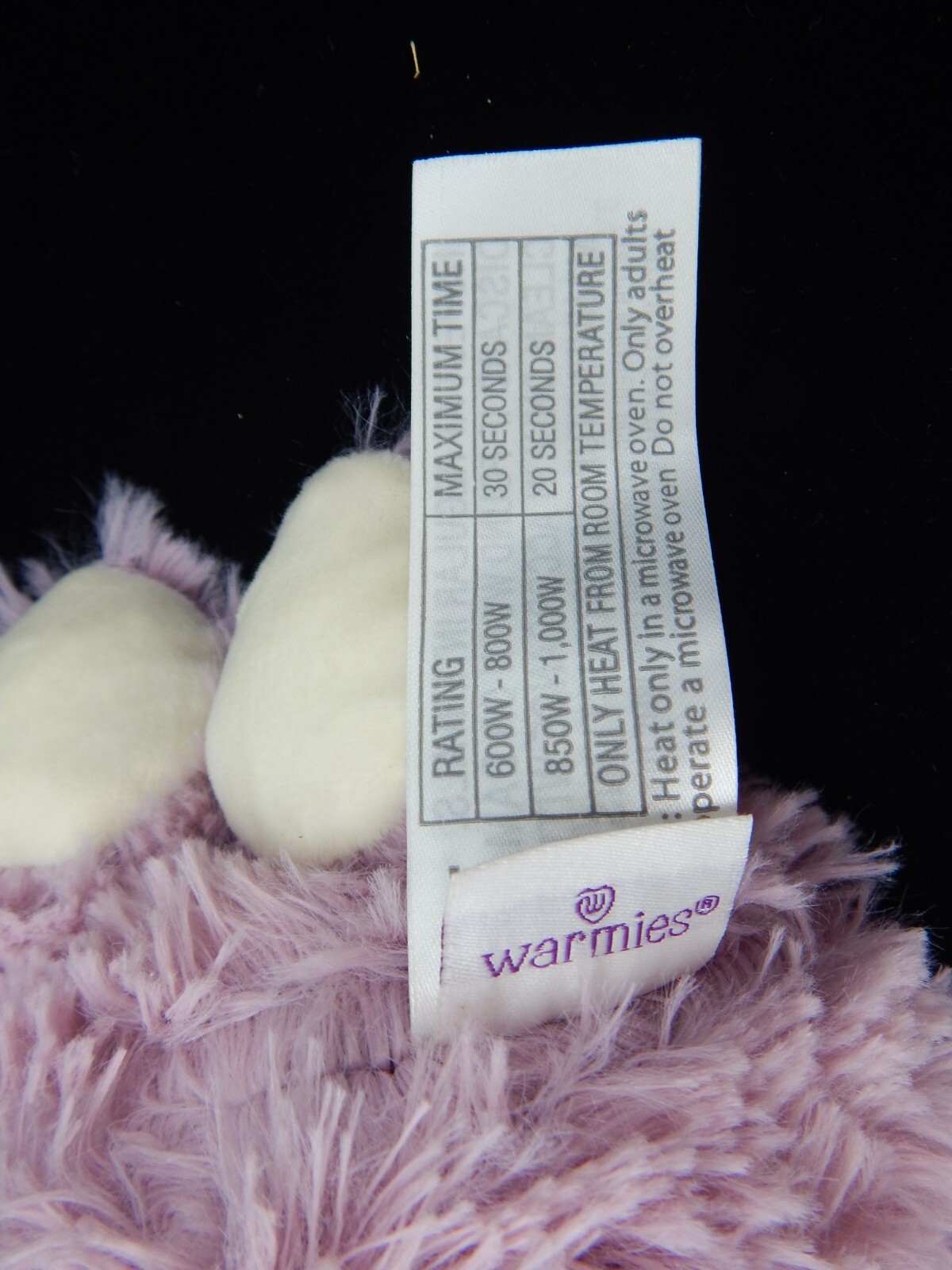 Warmies by Intelex Microwaveable French Lavender Scent Purple Hippo New ...