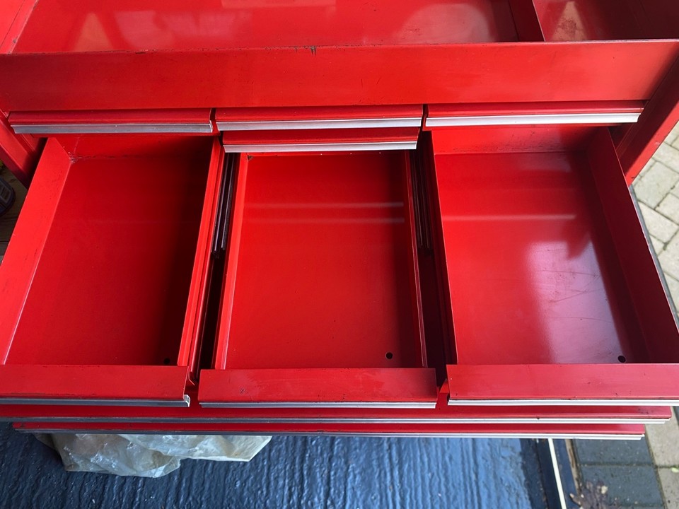 Snap On Tool Top Box With 9 Drawers, Lifting Lid & Tools Pictured | eBay UK