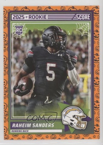2025 Score Rookies Pumpkin Raheim Sanders #45 RC | eBay