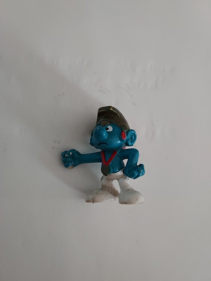 Vintage Scleich Smurf Knight Figure 1979 | eBay