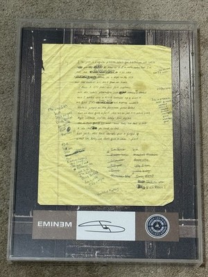 Eminem MMLP Tracklist Shadow Box, Signed. In hand! #/150. | eBay