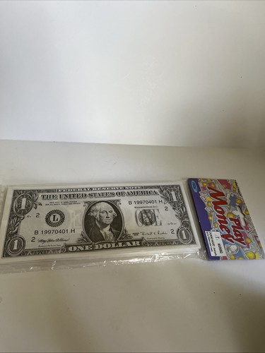 Oversized Play Money 9x4” Assorted Bills About 50? NIP | eBay
