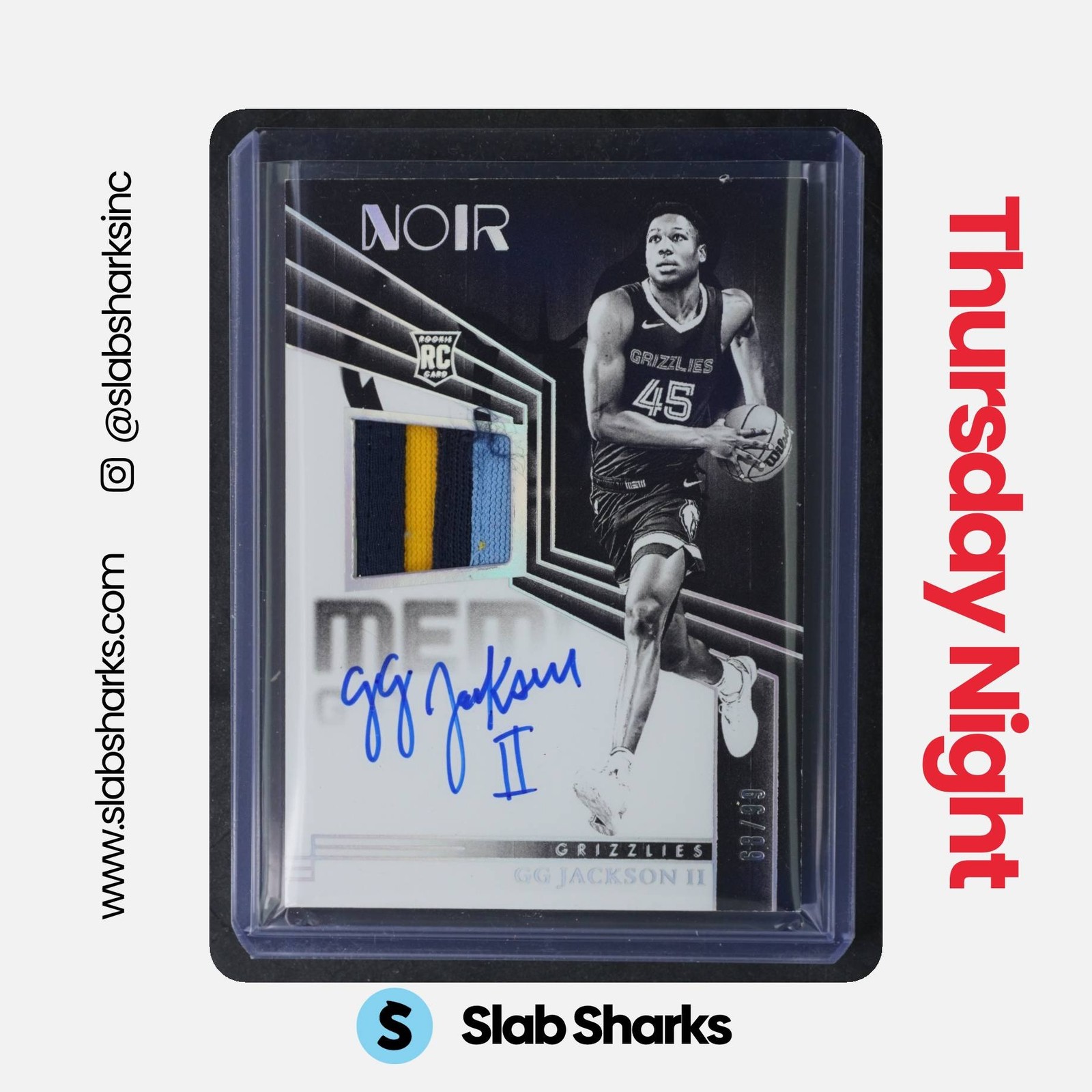 GG Jackson II 2023 Noir #326 Rookie Patch Auto Black & White /99 Price ...