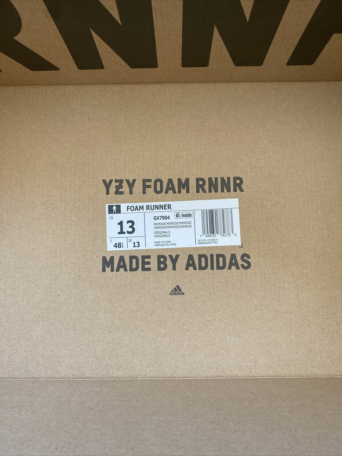 Size 13 - adidas Yeezy Foam RNNR MXT Moon Gray for sale online | eBay