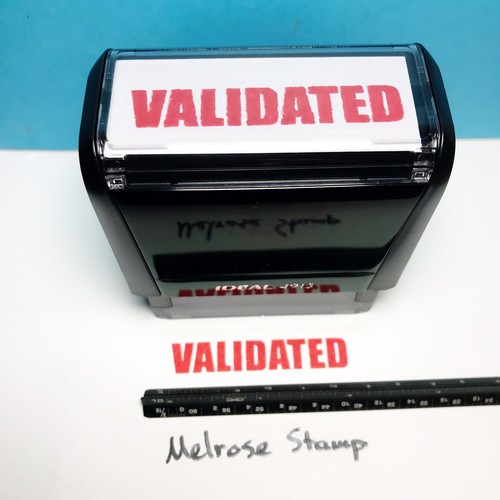 Validated Rubber Stamp Red Ink Self Inking Ideal 4913 | eBay