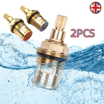2Pcs Replacement Tap Cartridge Valve Kitchen Basin Mixer Quarter Turn ...