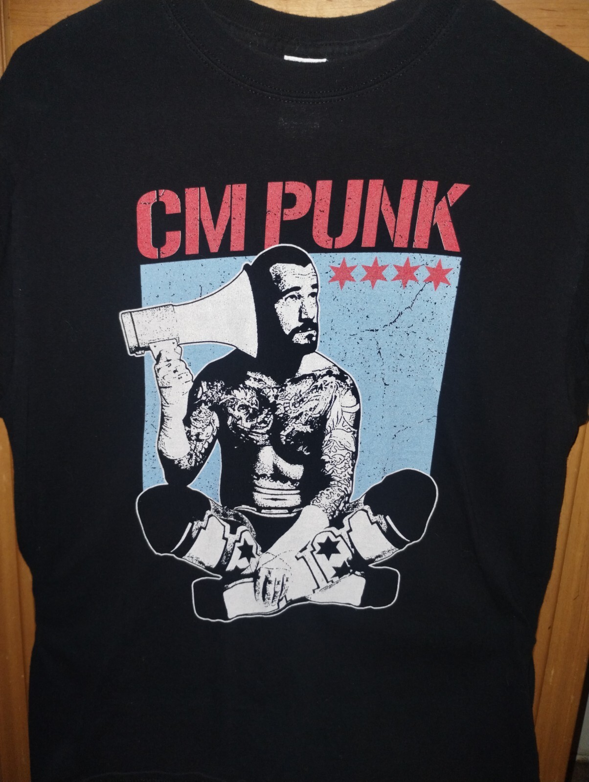 cm punk shirt size medium pro wrestling tees - Gem