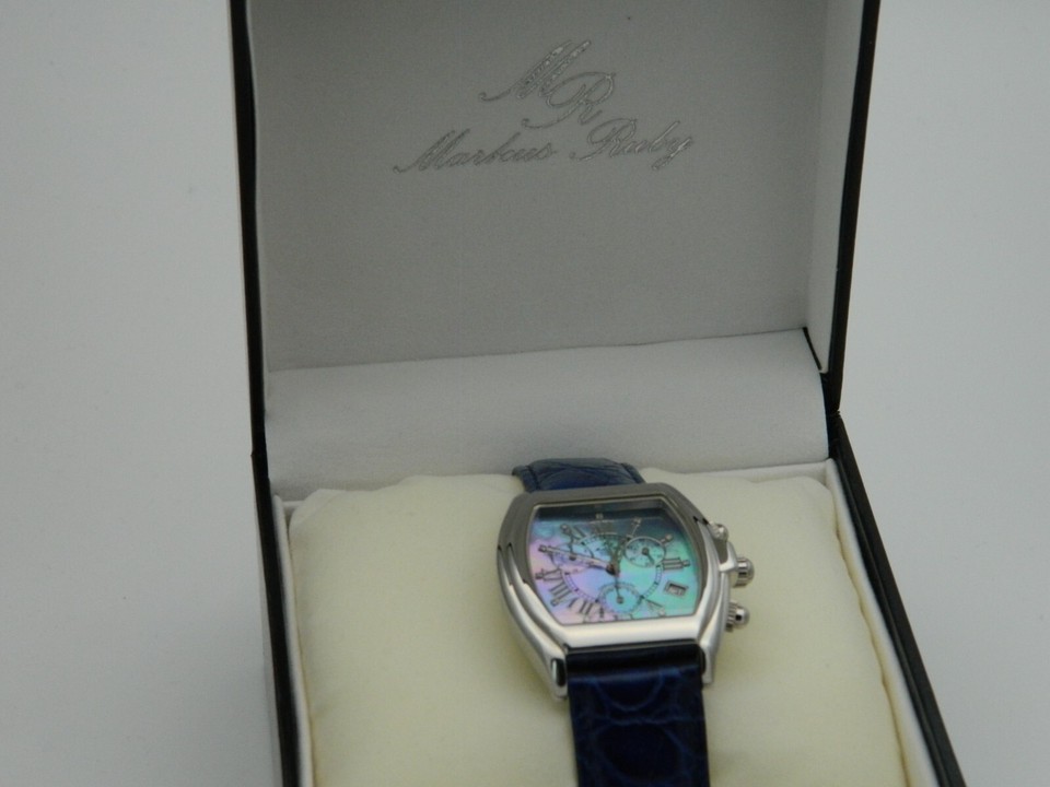 Markus Ruby Monarch Mother of Pearl Chronograph Wrist Watch | eBay UK