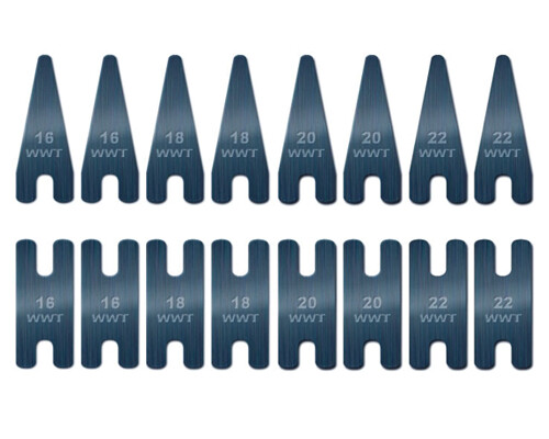 Blue Carbon Steel Straight Spring Kit 16pcs Front Back Tattoo Coil ...