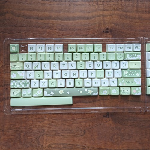 133PCS Green Floral Keycaps Set for mechanical keyboard (cross axis) | eBay