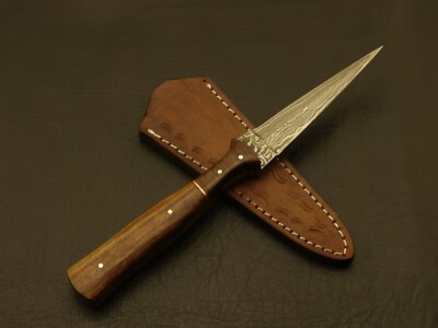 Custom Hand Forged Damascus Steel Hunting Dagger Knife Fix Blade Knife ...