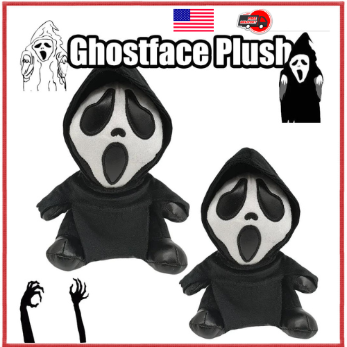 7" Ghostface Horror Plush Toy Soft Grimace Stuffed Doll Halloween ...