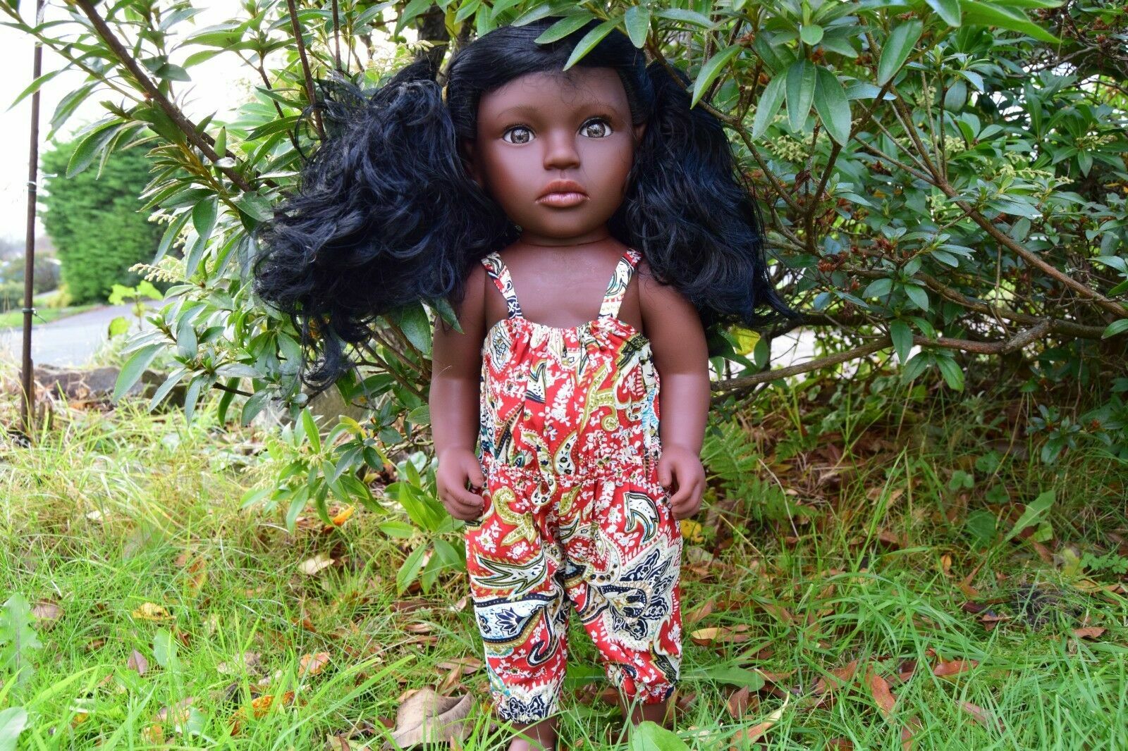 Adia Baby Girls Afro African Black Doll Sarah & Lina Real Look 16 ...