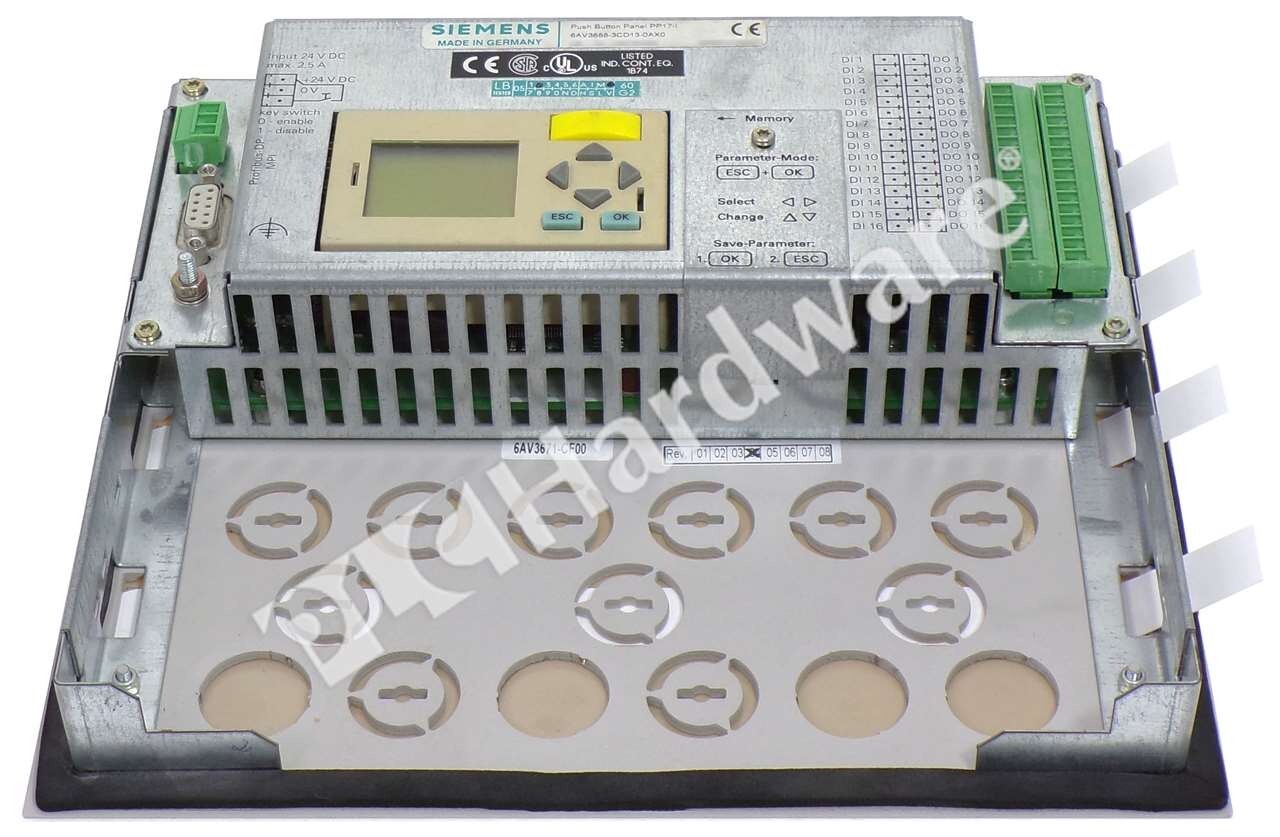 Siemens 6AV3688-3CD13-0AX0 6AV3 688-3CD13-0AX0 SIMATIC PP17-I Push ...