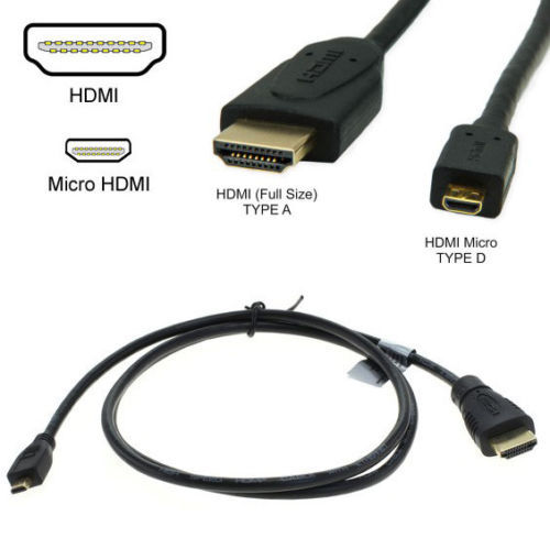 HDMI Vers Micro-Hdmi Câble Canon Powershot SX700 Hs / sony Cyber-Shot ...