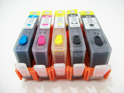 5 HP 564XL HP564 refillable ink cartridge 5511 5512 5514 5520 ...