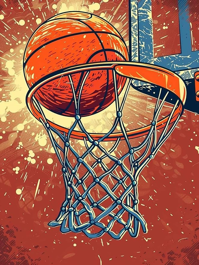 Basketball Hoop Sticker Decal Laptop Wall Mirror Tumblr Locker | eBay