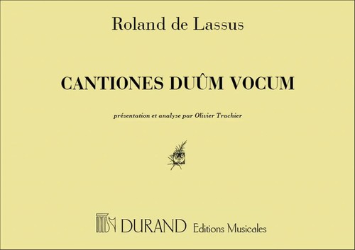 Cantiones Duum Vocum Presentation Et Analyse | par Olivier Trachier ...