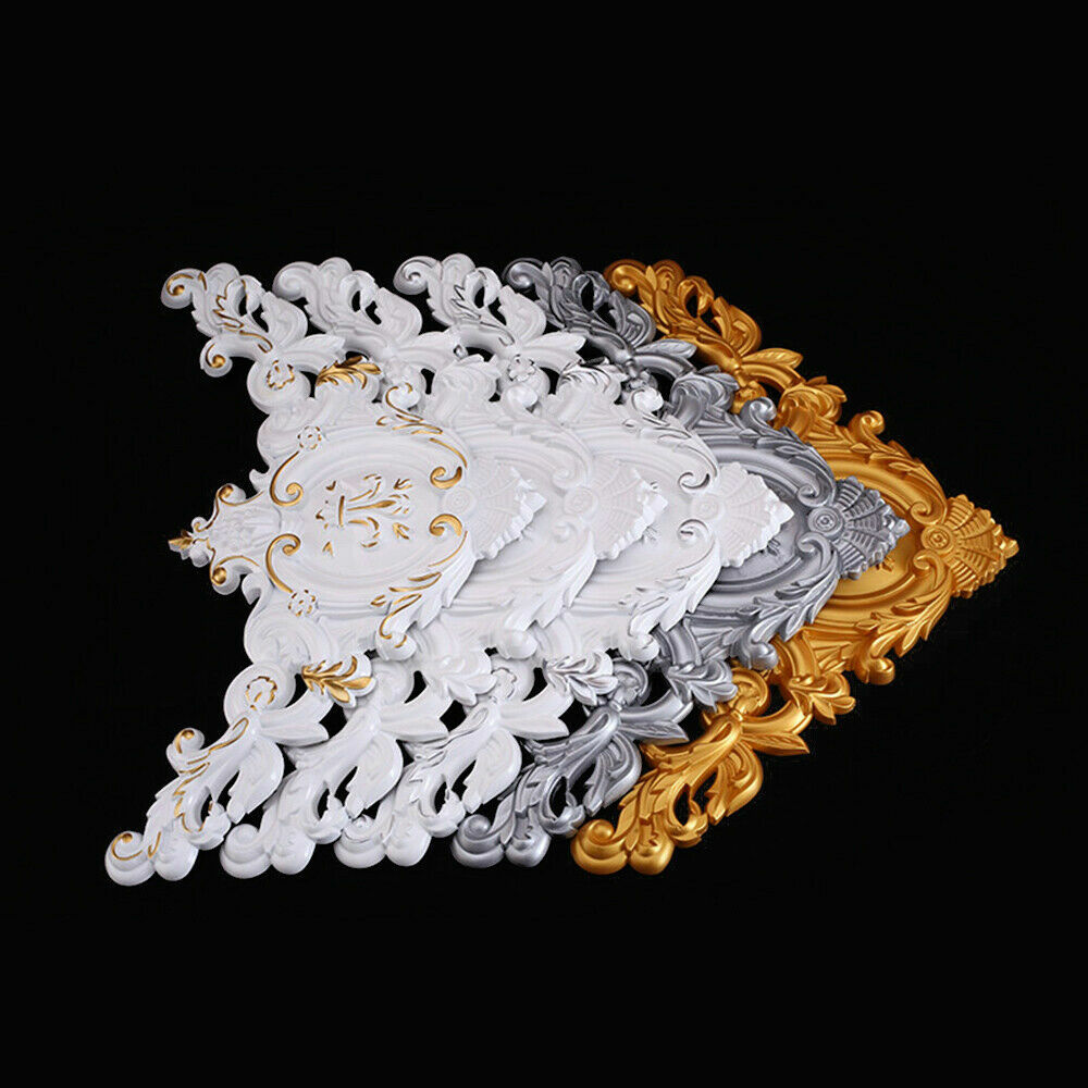 1x Victorian Ornate Decorative PVC Wall Applique Corners Moulding Mold ...