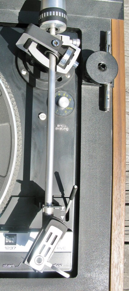 Dual 1237 Record Turntable Auto Belt Drive W/ Dust Cover & Stacking ...