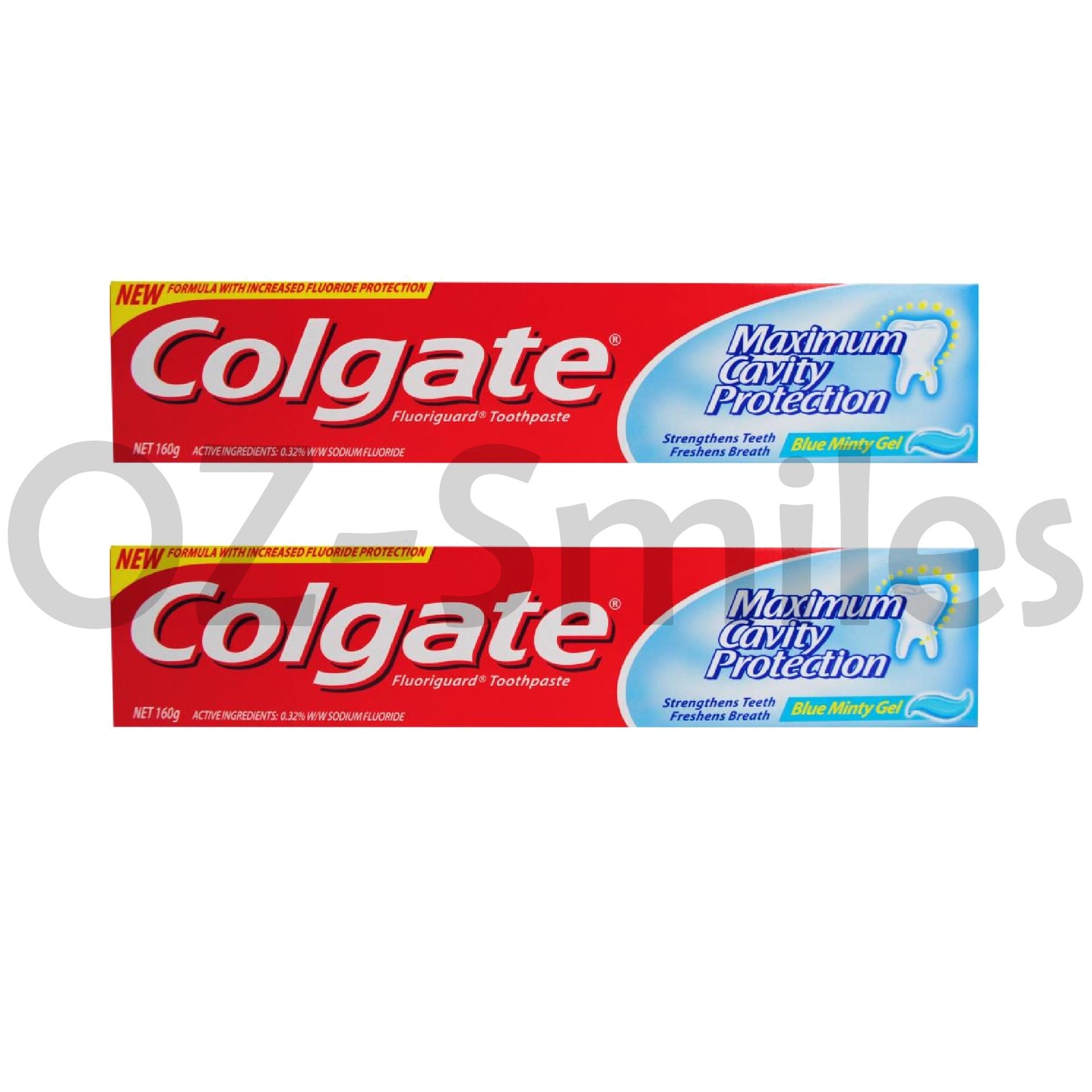 COLGATE 160g TOOTHPASTE MAXIMUM CAVITY PROTECTION BLUE MINTY GEL | eBay ...