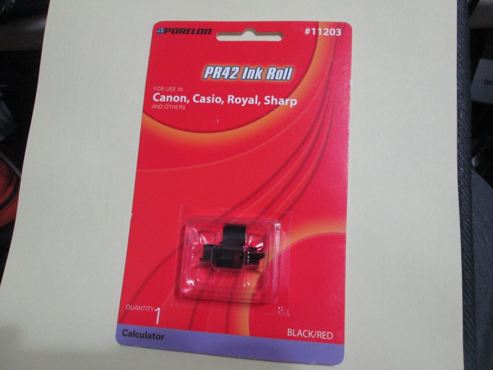 Porelon Pr42 Calculator Ink Roller Black/red for sale online | eBay