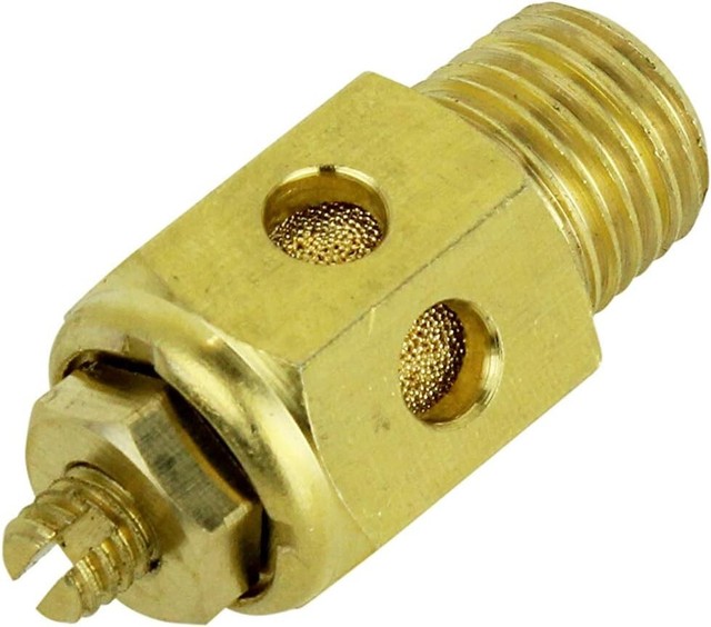 Milton 1087-4HFBK SPEED CONTROL EXHAUST MUFFLER - HIGH FLOW 1/4NPT - 5 ...