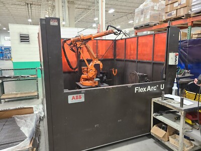 ABB Robot Welding Cell & One Merritt Precision 48" Positioner NEEDS ...