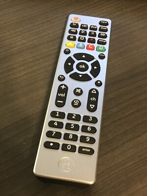 OEM Factory GE Silver 4-Device Universal REMOTE CONTROL 33709 CL4 7252 ...