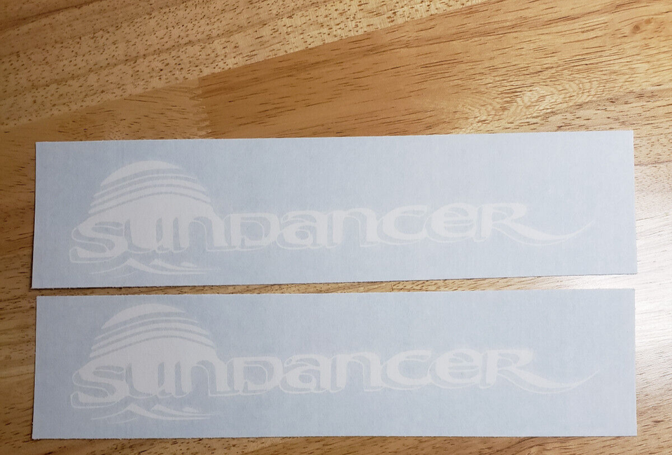 4 Sea Ray Sundancer Sun Dancer Boat Decals 2- 24 inch 2-11x3.5 WHITE ...