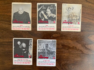 Addam’s Family 1964 Trading Cards - Lot of 5 | eBay