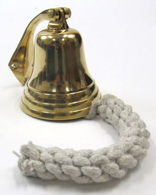 3.5" BRASS SHIP BELL ~ BRASS BELL ~ NAUTICAL BELL ~ PIRATE ~ SHIP BELL ...