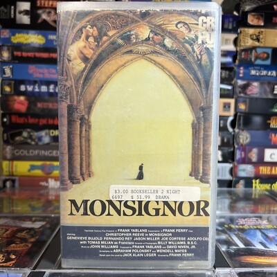 Monsignor 1982 VHS Tested Rental Christopher Reeve Genevieve Bujold War ...