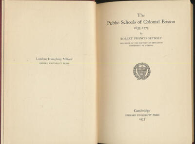 Public Schools of Colonial Boston 9780405014697| eBay