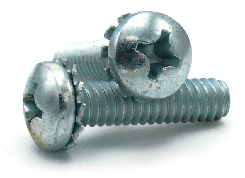 SEMS Screws #4-40 Phillips Pan Head External Tooth Lock Washer Zinc ...