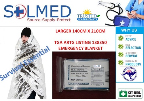 5 X FIRST AID EMERGENCY SURVIVAL THERMAL FOIL SHOCK BLANKET | eBay