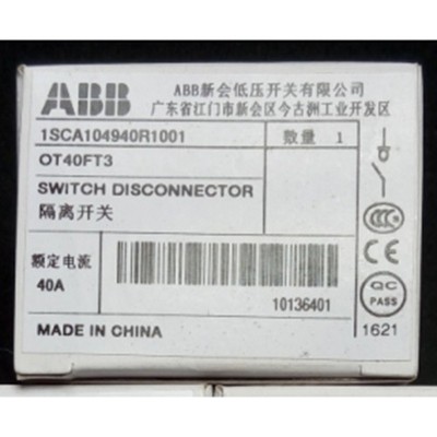 1pc NEW Abb Switch Diconnector OT40FT3 1SCA104940R1001 Free shipping | eBay