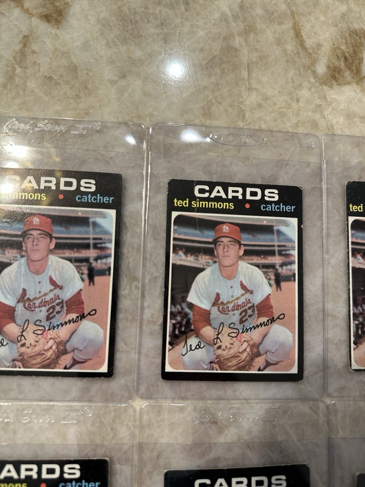 (6) Ted Simmons St. Louis Cardinals Rookie 1971 Topps MLB Baseball Card ...
