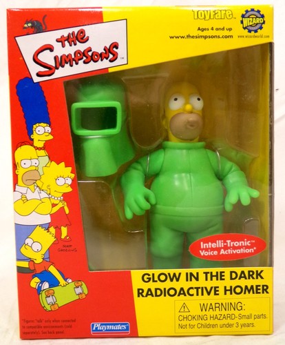 Playmates Simpsons World of Springfield Toyfare Radioactive Homer ...