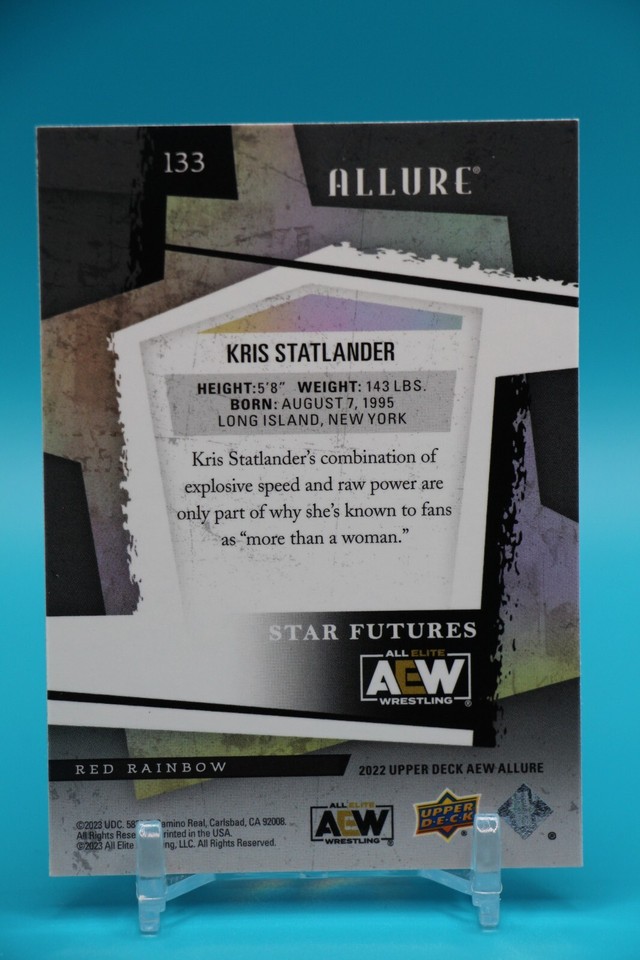 Kris Statlander 2022 Upper Deck Allure AEW Star Futures SP #133 Red ...