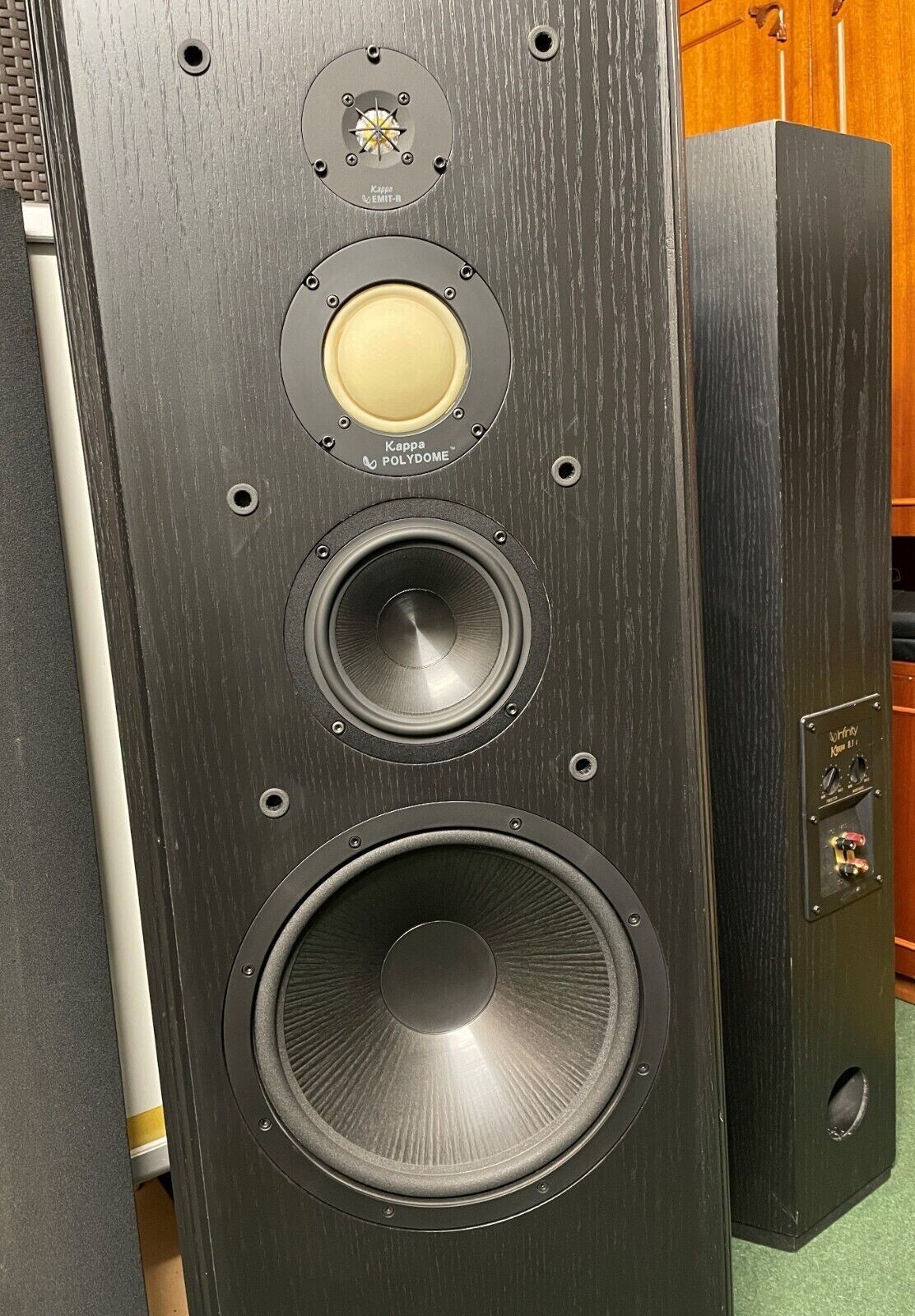 Hifi-Boxen Infinity Kappa 8.1 i Series, schwarz, 4-Weg-System Midbass ...