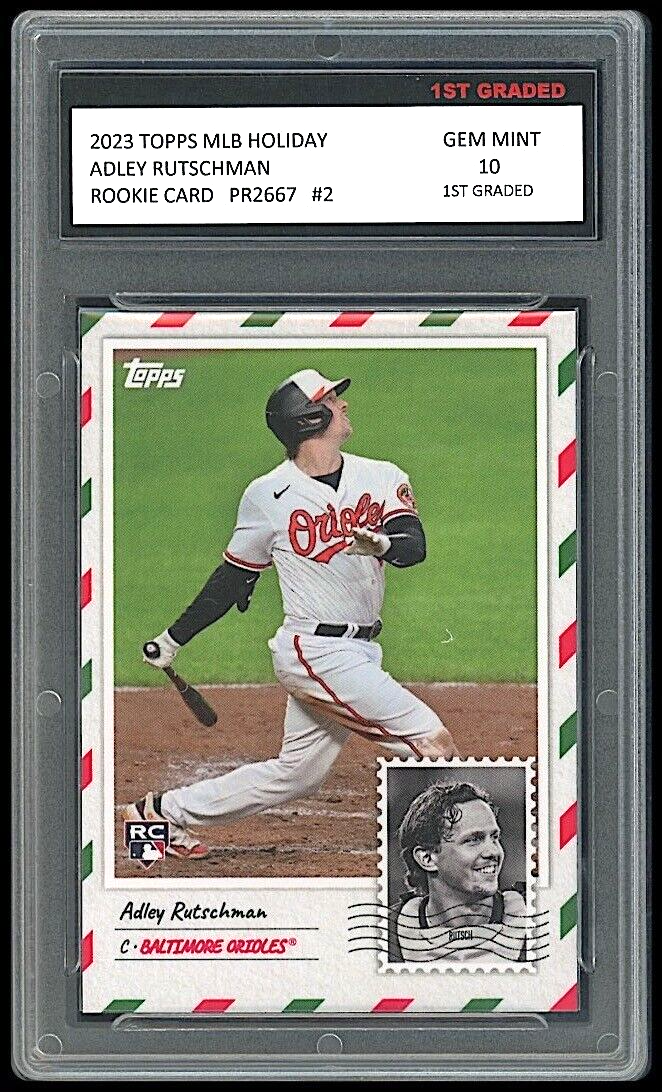 Adley Rutschman 2023 Topps MLB Holiday 1st Graded 10 Rookie Card #2 RC ...