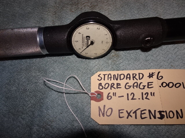STANDARD #6 DIAL BORE GAGE 6"-12.12" .0001" (NO EXTESIONS) | eBay