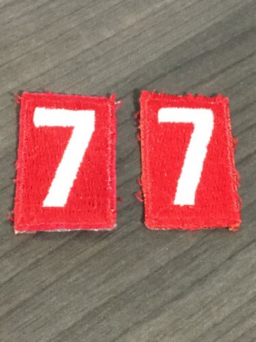BSA Boy Scouts America Red White Troop Pack Number Patch Insignia 7 ...