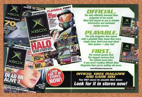 Halo Xbox Original 2003 Ad - Microsoft Xbox Magazine Video Game Promo ...