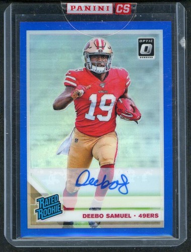 2019 Deebo Samuel Donruss Optic Rated Rookies Autographs Blue #167 /75 ...