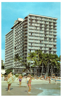 Outrigger Hotel Waikiki Beach w / Map Hawaii Postcard | eBay