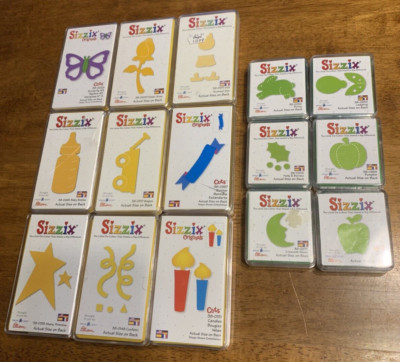 Sizzix Original Dies - Red, Yellow, Green, Blue - You Choose | eBay