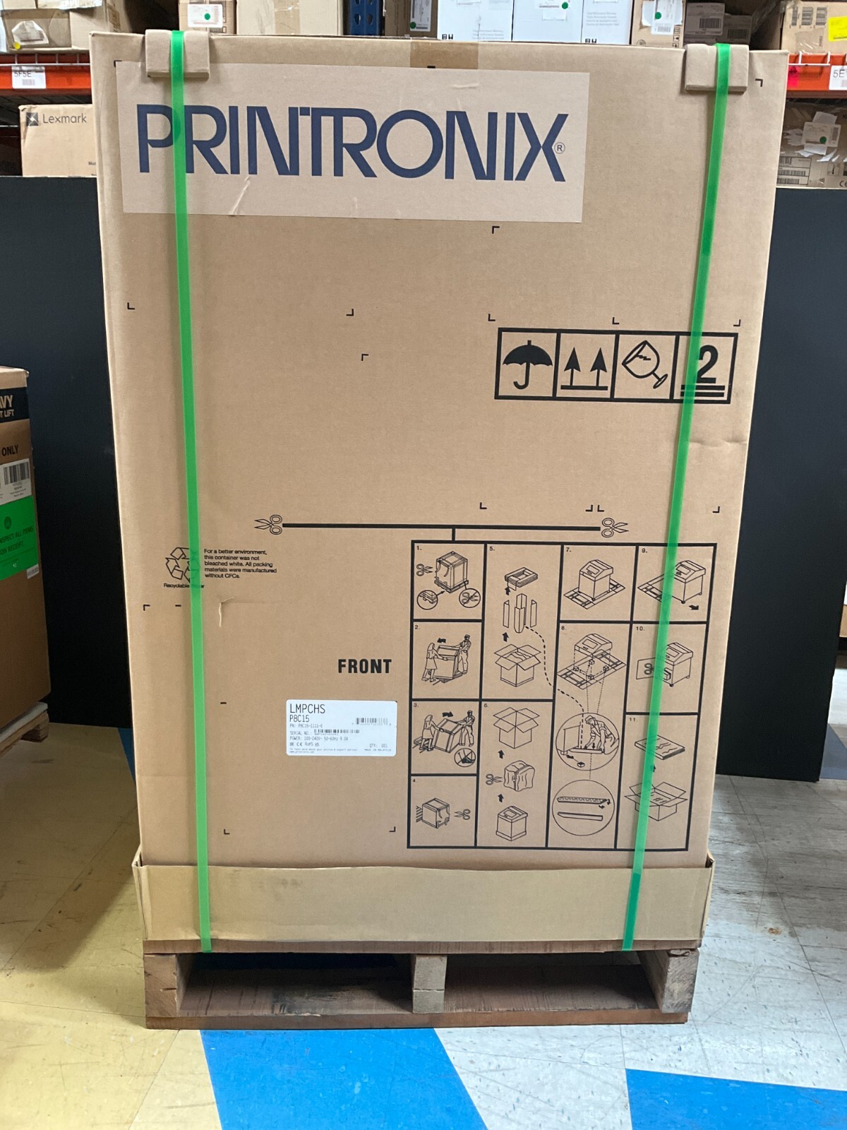 Printronix P8215 Cabinet 1500lpm Line Matrix Printer 90 Day for sale ...