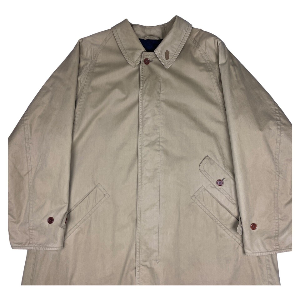 Schneiders Salzburg MARCO Raincoat Overcoat Beige Lined Button Men's UK ...